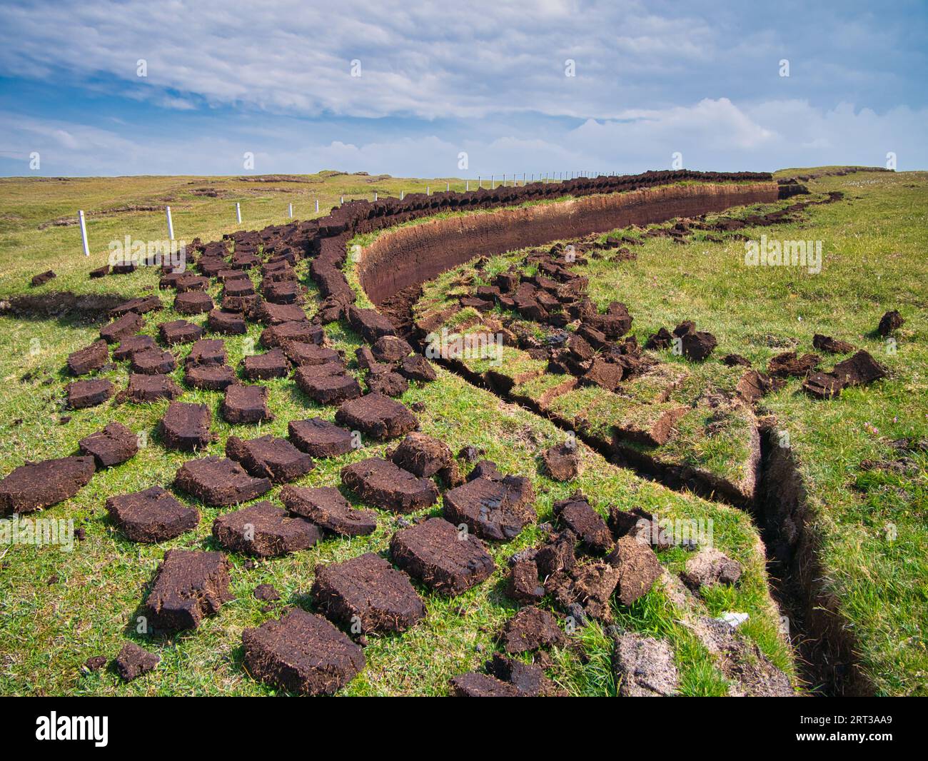 Peat cutting stack hi-res stock photography and images - Alamy