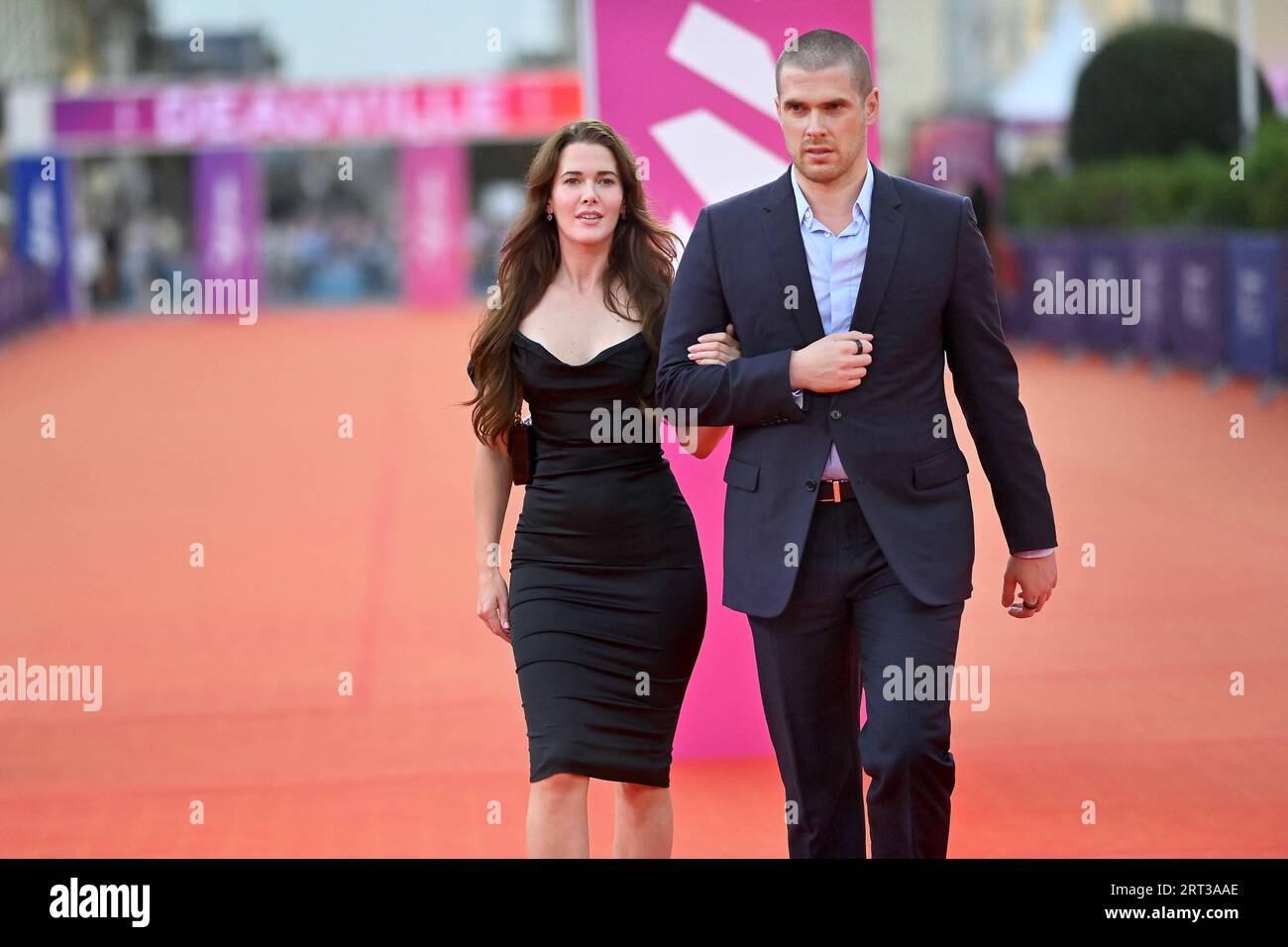 Deauville, France. 08th Sep, 2023., Alexandre Barrière and Joy Desseigne Barrière attending the ...