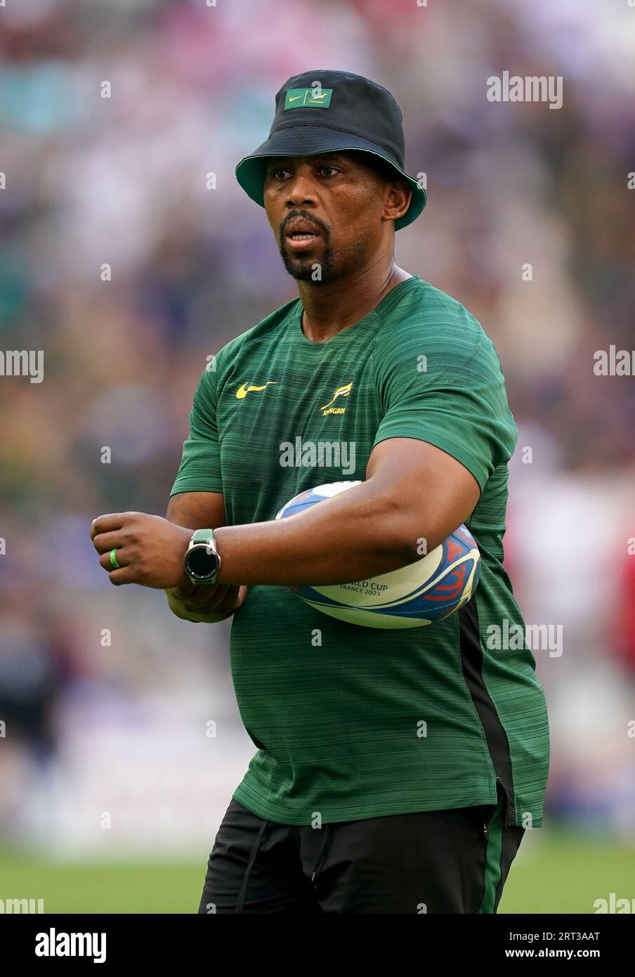 South Africa coach Mzwandile Stick before the 2023 Rugby World Cup Pool ...