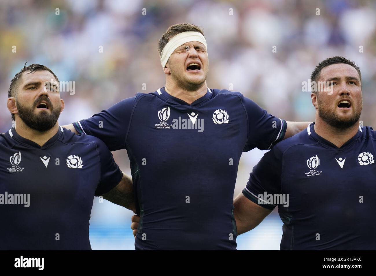 Scotland’s Jamie Bhatti (left) Scott Cummings (centre) and Zander ...