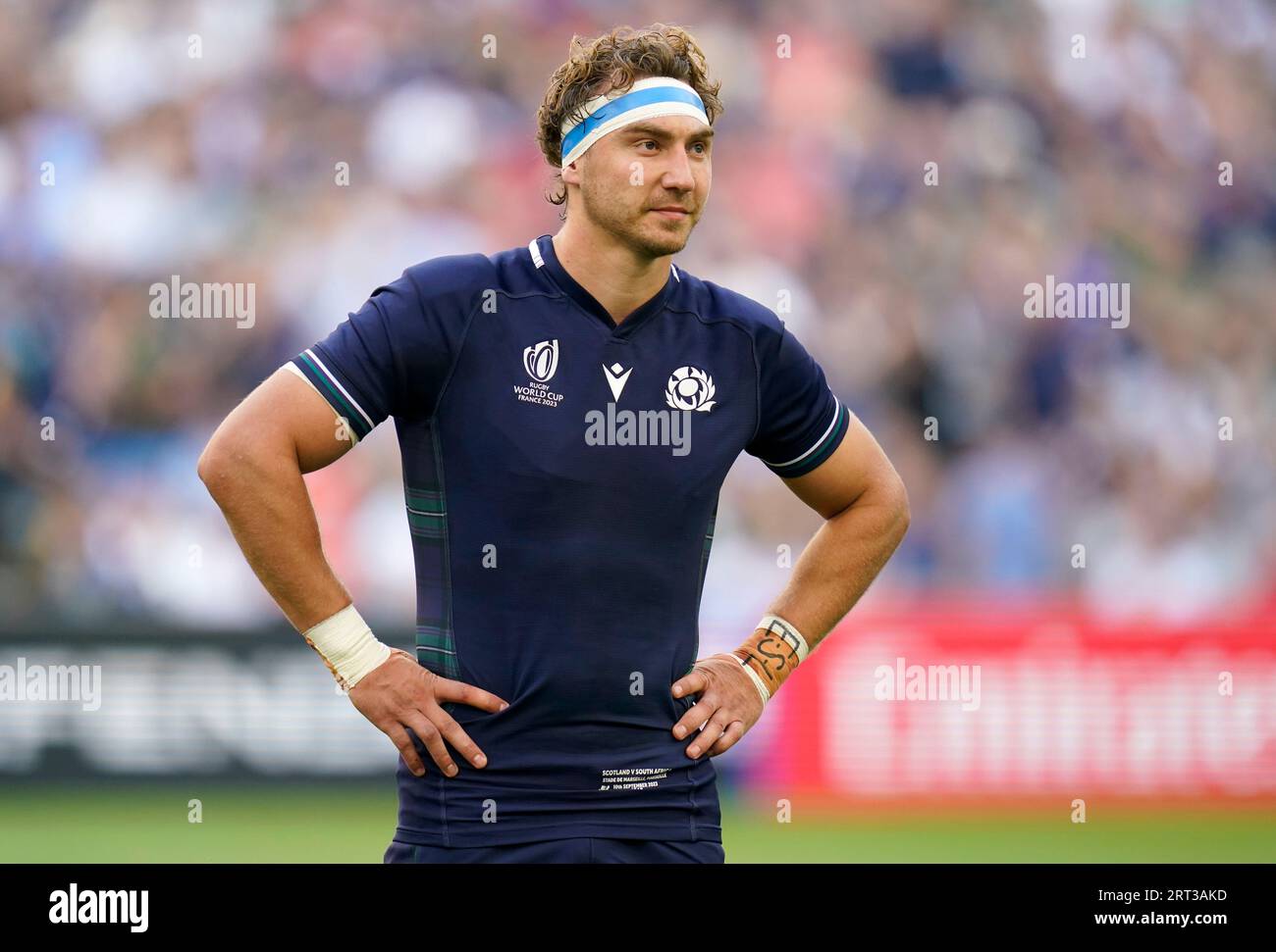 Scotland’s James Ritchie during the 2023 Rugby World Cup Pool B match ...