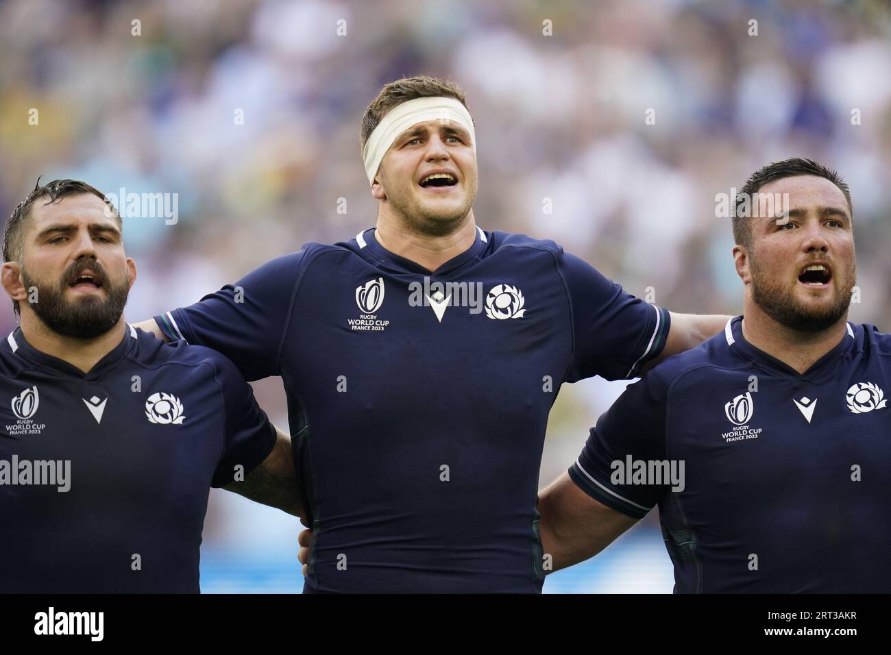 Scotland’s Jamie Bhatti (left) Scott Cummings (centre) and Zander ...