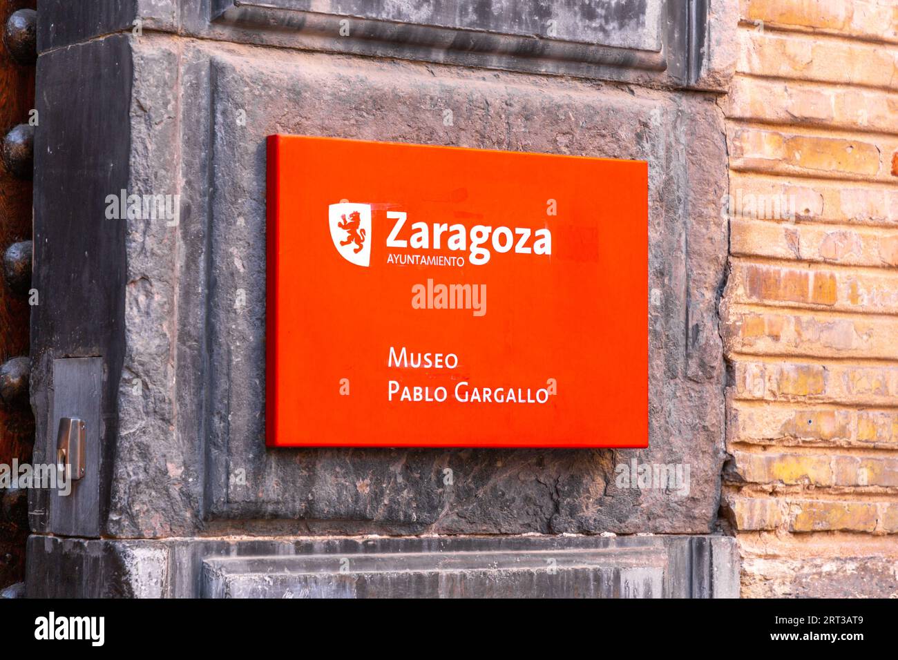 Zaragoza, Spain - FEB 14, 2022: Museo Pablo Gargallo, housed in the ...