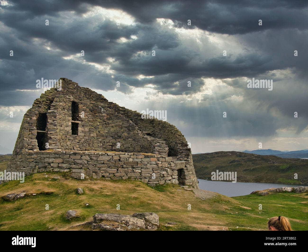 The 1st century Dun Carloway Broch on the Isle of Lewis, Outer Hebrides ...