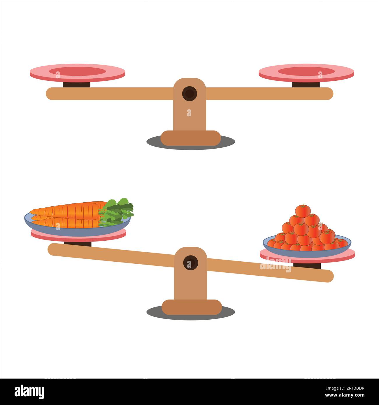 Imbalance seesaw Stock Vector Images - Alamy