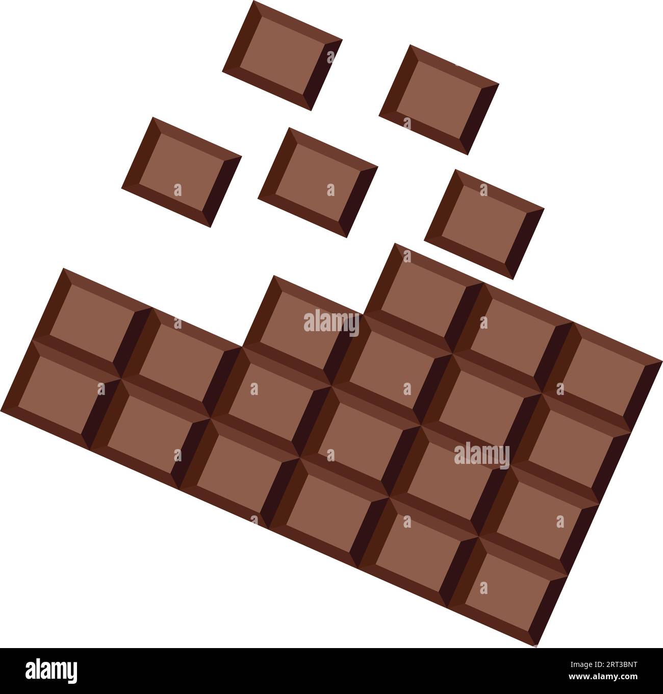 chocolate bar. Chocolate. Pieces. vector illustration Stock Vector ...