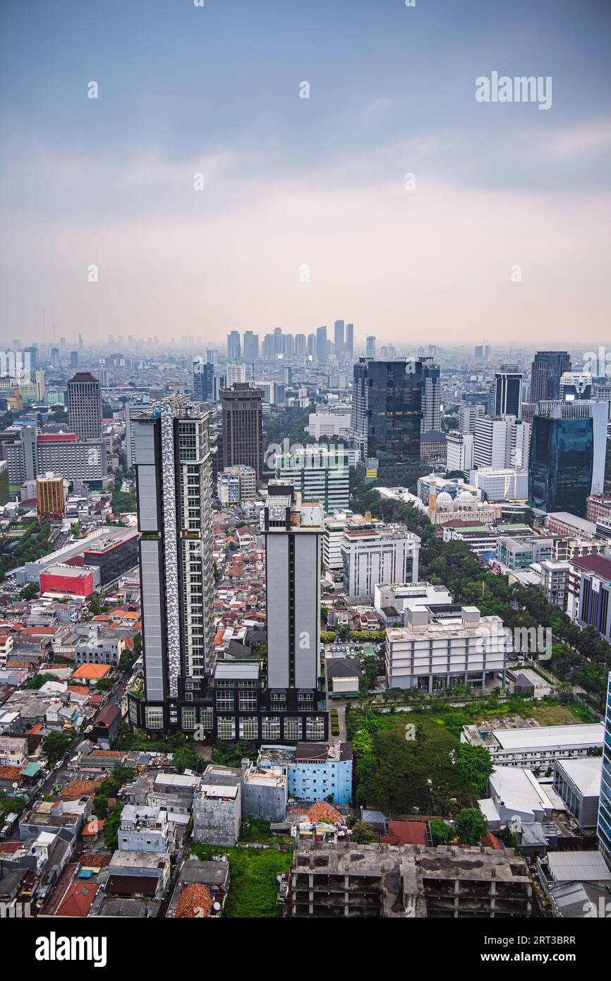 Aerial view jakarta skyline on hi-res stock photography and images - Alamy