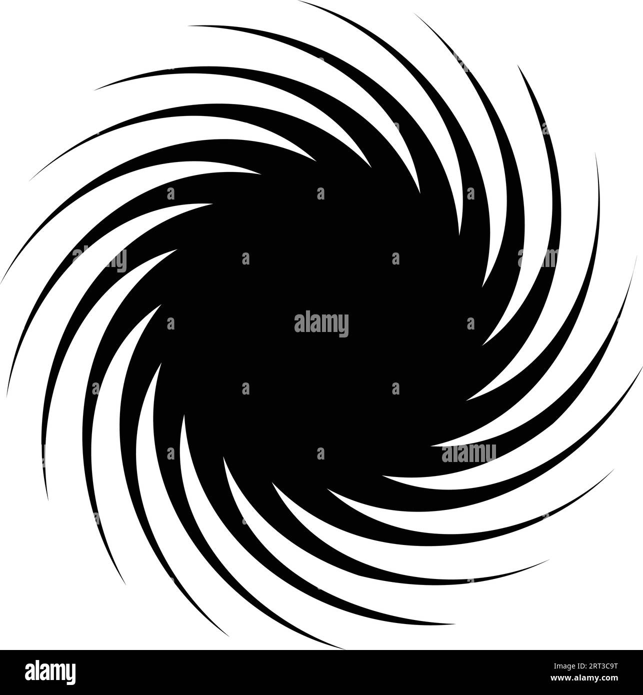 Abstract graphic spirals: Circular movement, radial dynamic swirls set.Vector design, speed ...