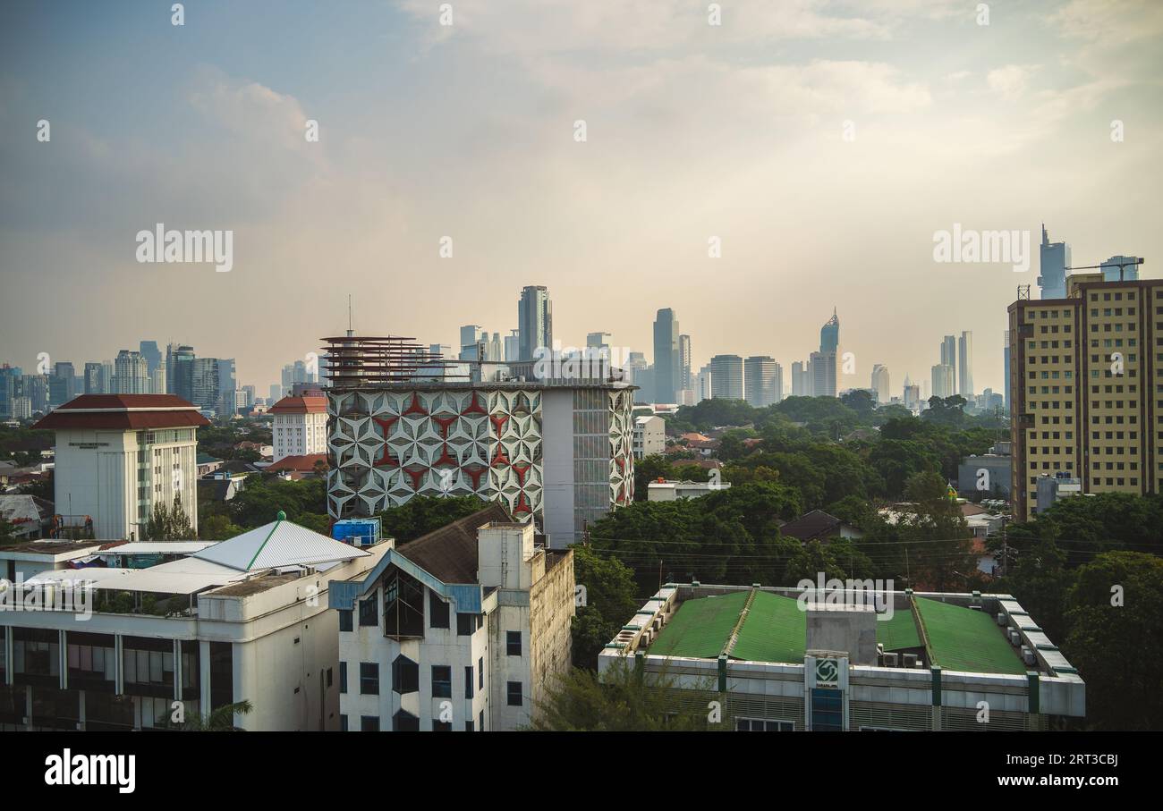 Aerial view jakarta indonesia skyscrapers hi-res stock photography and ...