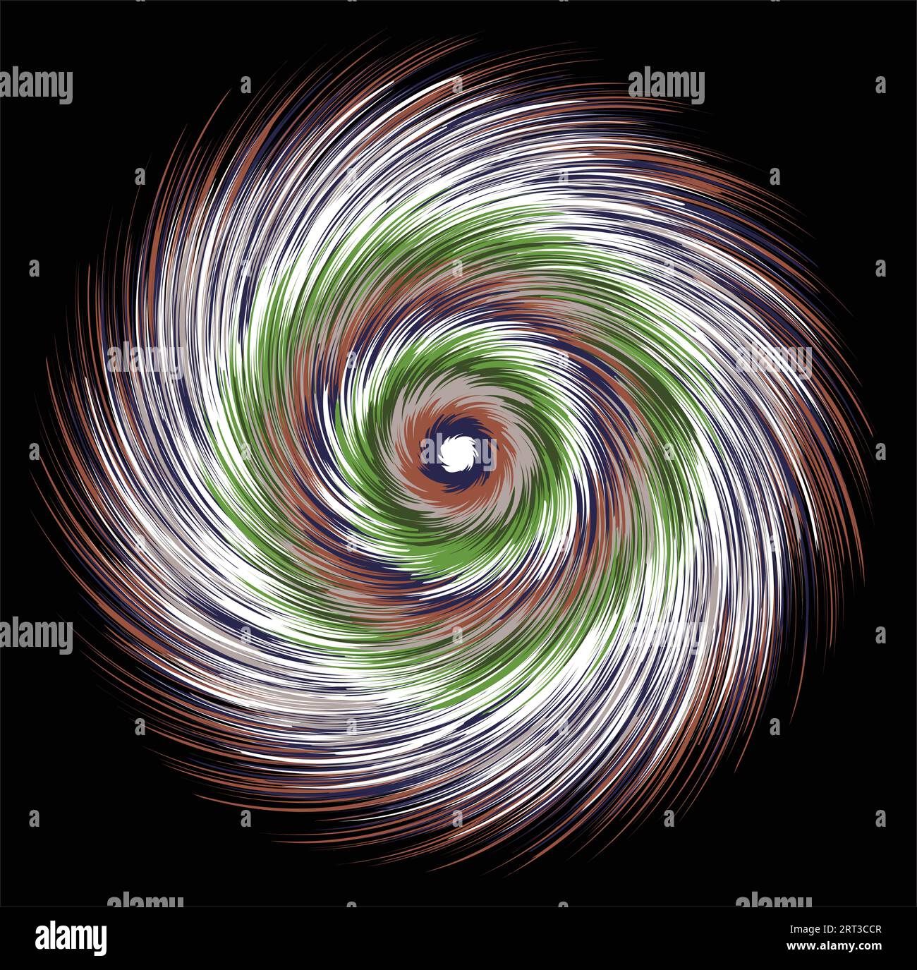 Abstract graphic spirals: Circular movement, radial dynamic swirls set.Vector design, speed ...