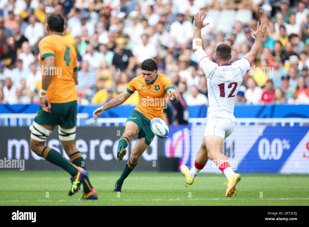 Saint Denis, France. 09th Sep, 2023. Ben Donaldson of Australia and ...