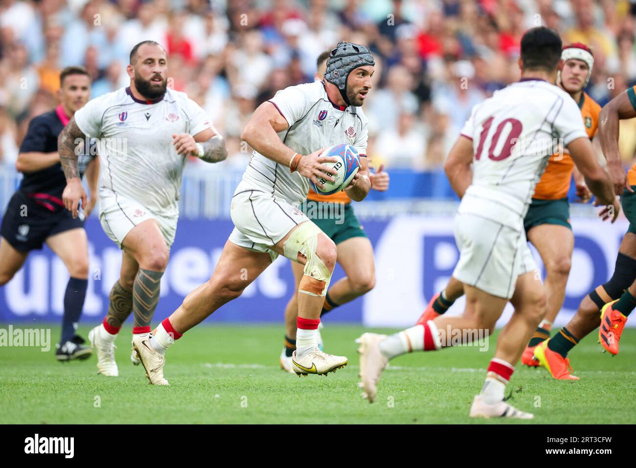 Saint Denis, France. 09th Sep, 2023. Beka Gorgadze of Georgia during ...