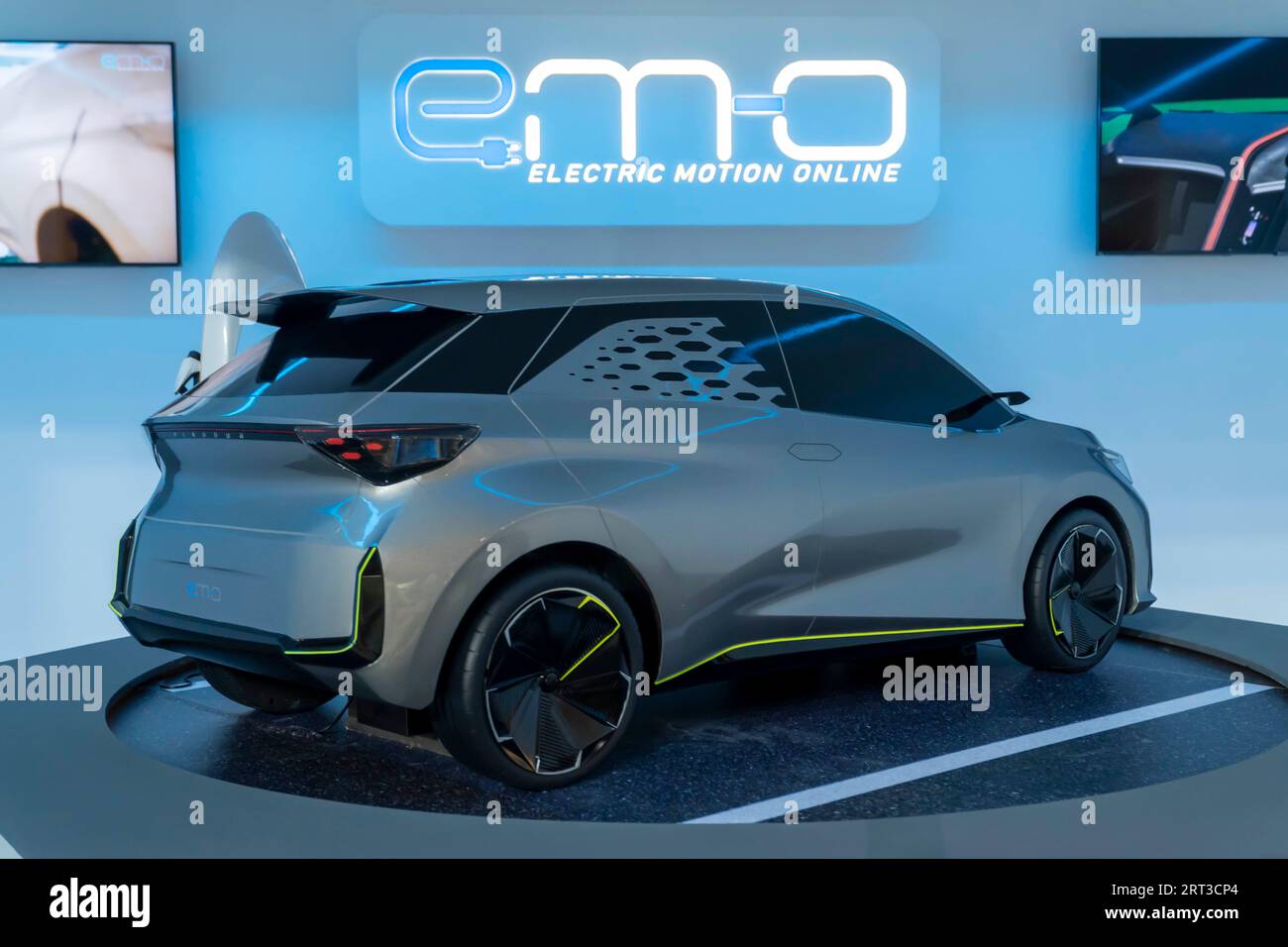Kuala Lumpur, Malaysia - May 5, 2023: Perodua EMO EV concept car on ...