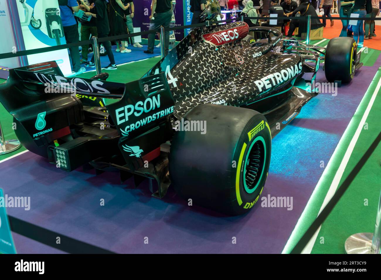 Kuala Lumpur, Malaysia - May 5, 2023: Petronas Mercedes AMG F1 W14 E ...