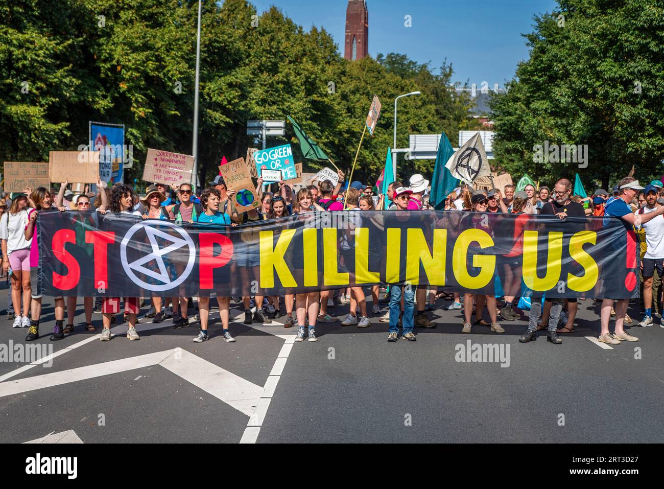 The Hague, South Holland, Netherlands. 9th Sep, 2023. A large group of ...