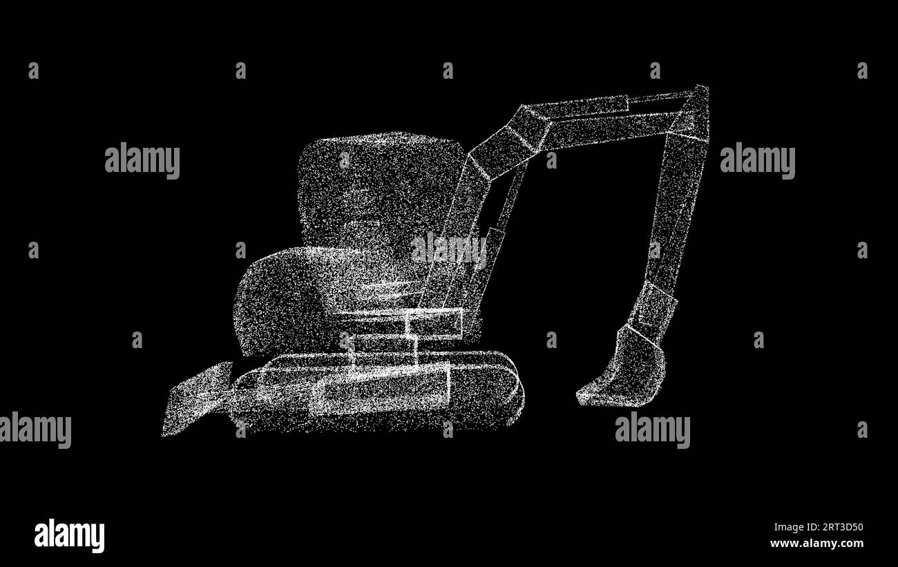 Mini excavator Black and White Stock Photos & Images - Alamy