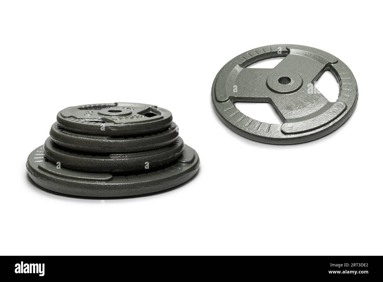 Weight plates on white hi-res stock photography and images - Alamy
