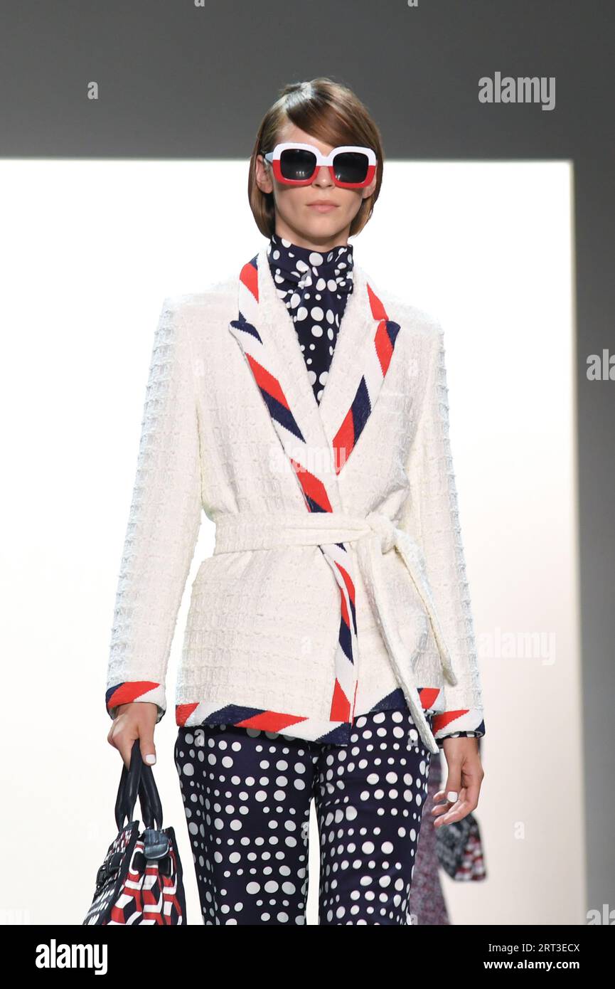 Models walk the runway at the Libertine SS24 show at Spring Studios in ...