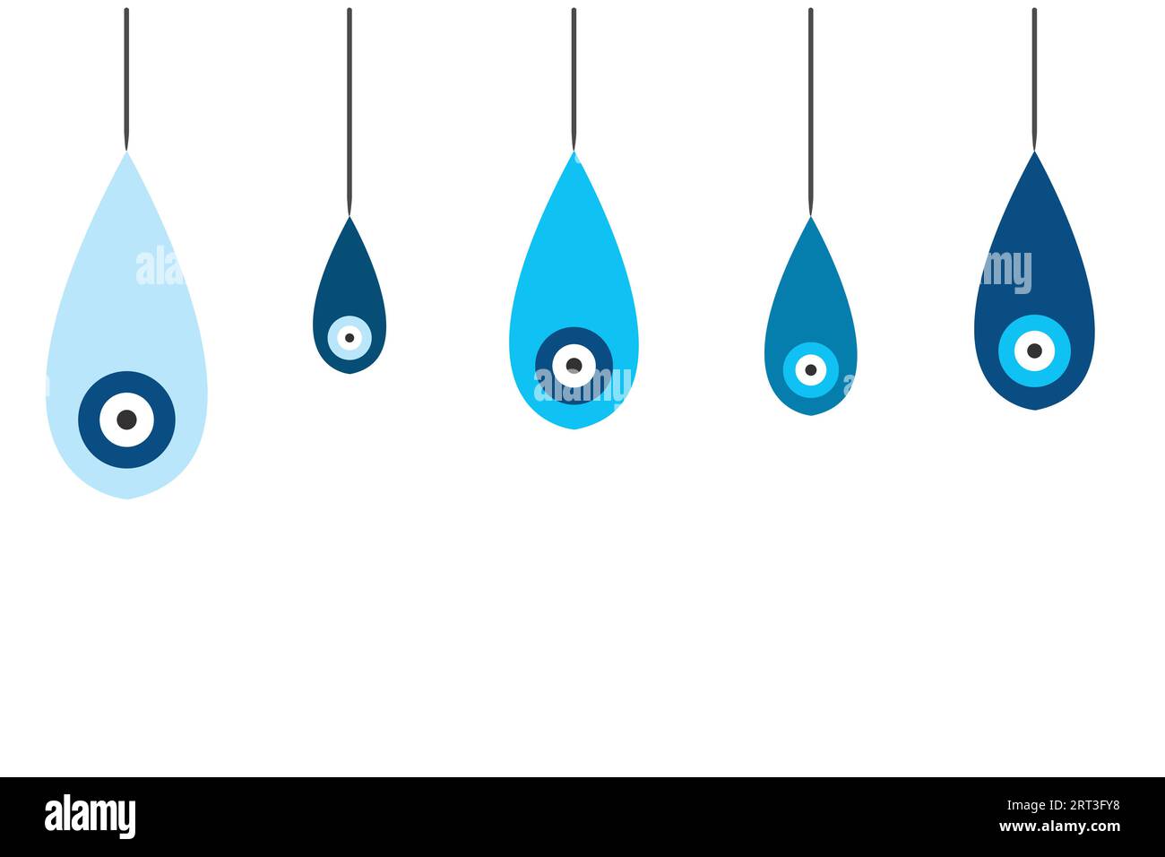 horizontal banner with evil eye drops vector Stock Vector Image & Art ...