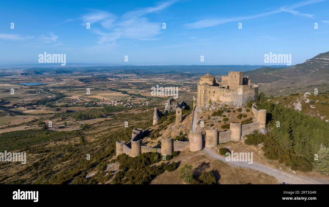 Aerial spain loarre castle hi-res stock photography and images - Alamy