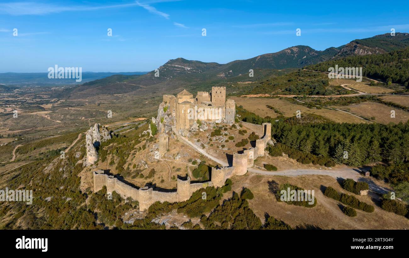 Aerial spain loarre castle hi-res stock photography and images - Alamy
