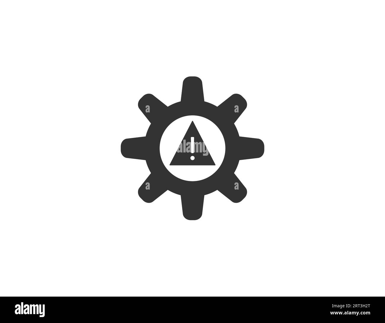 Risk management, warning icon. Vector illustration Stock Vector Image ...
