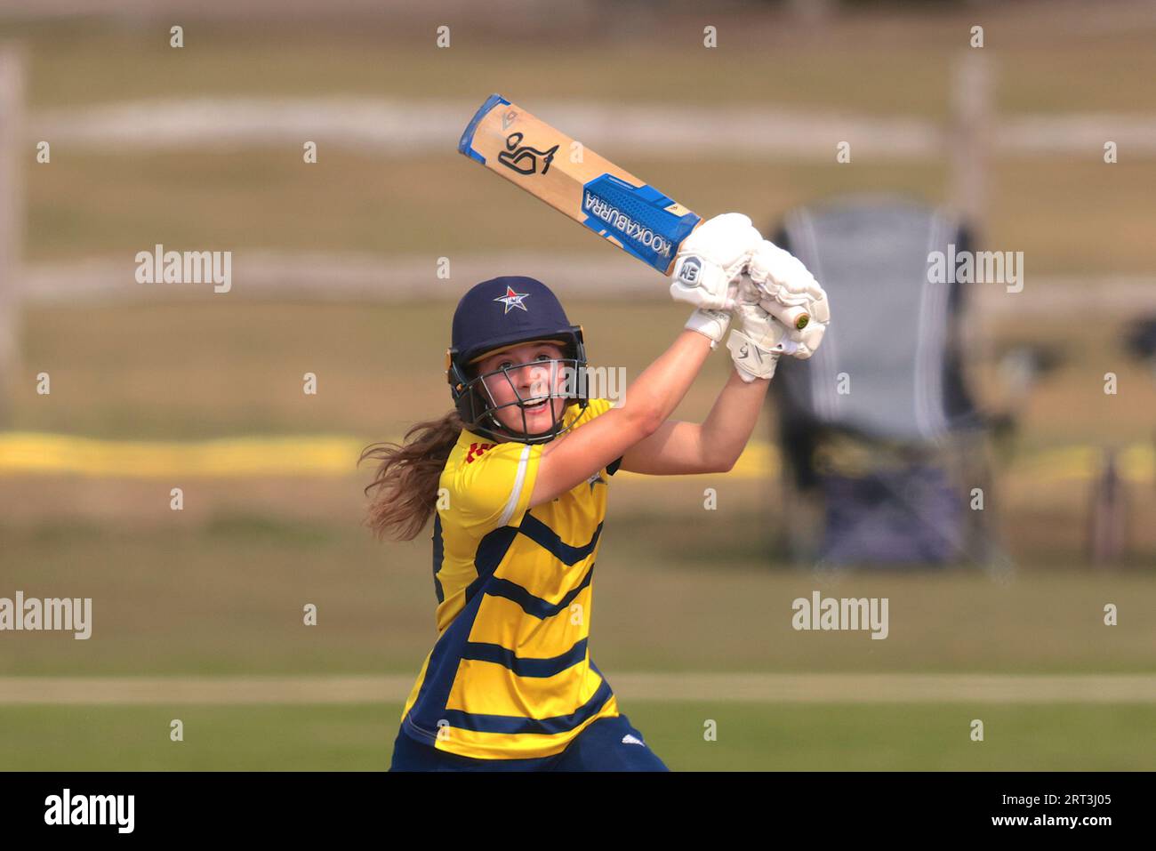 London, UK. 10th Sep, 2023. South East Stars Bethan Miles batting as ...