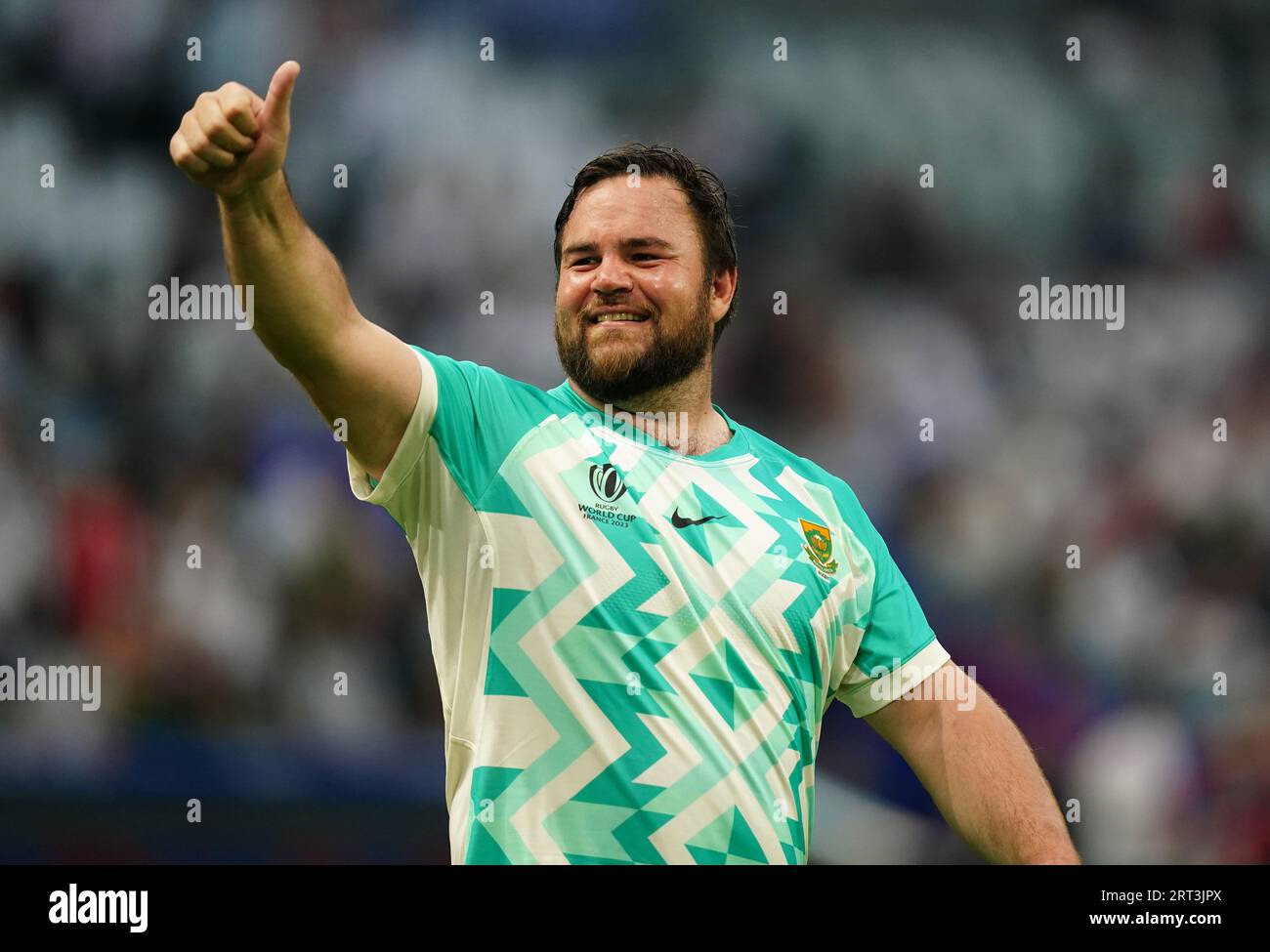 South Africa's Frans Malherbe after the 2023 Rugby World Cup Pool B ...