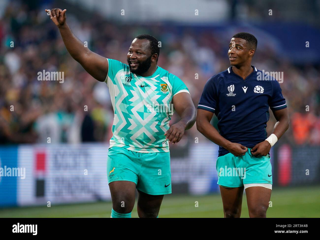 South Africa's Ox Nche and Grant Williams following the 2023 Rugby ...