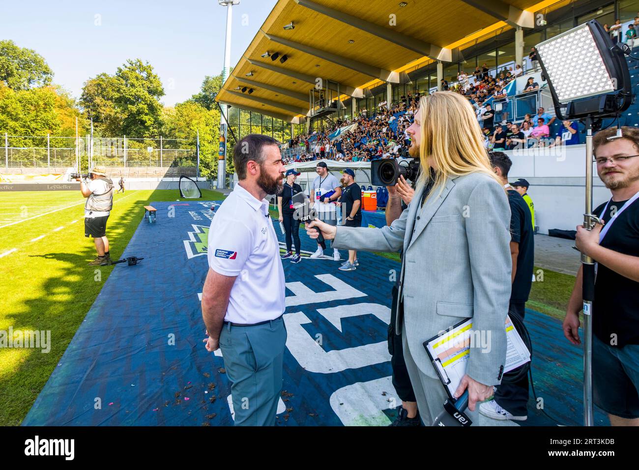 Stuttgart, Germany. 10th Sep, 2023. ELF/ PlayOff Game : Wroclaw ...