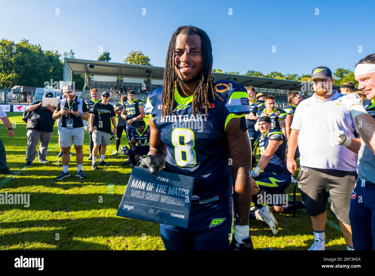 Stuttgart, Germany. 10th Sep, 2023. ELF/ PlayOff Game : Wroclaw ...