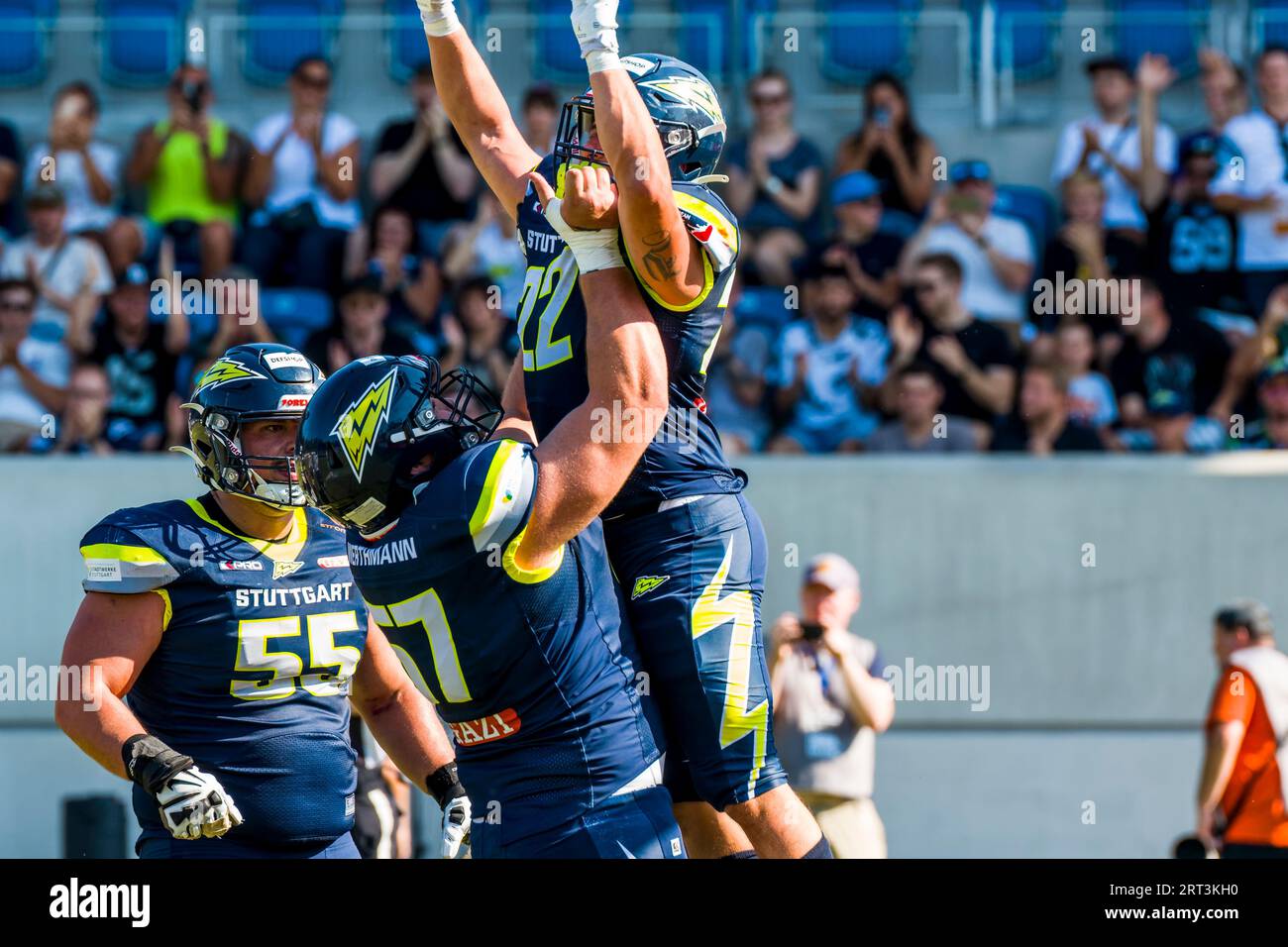 Stuttgart, Germany. 10th Sep, 2023. ELF/ PlayOff Game : Wroclaw ...