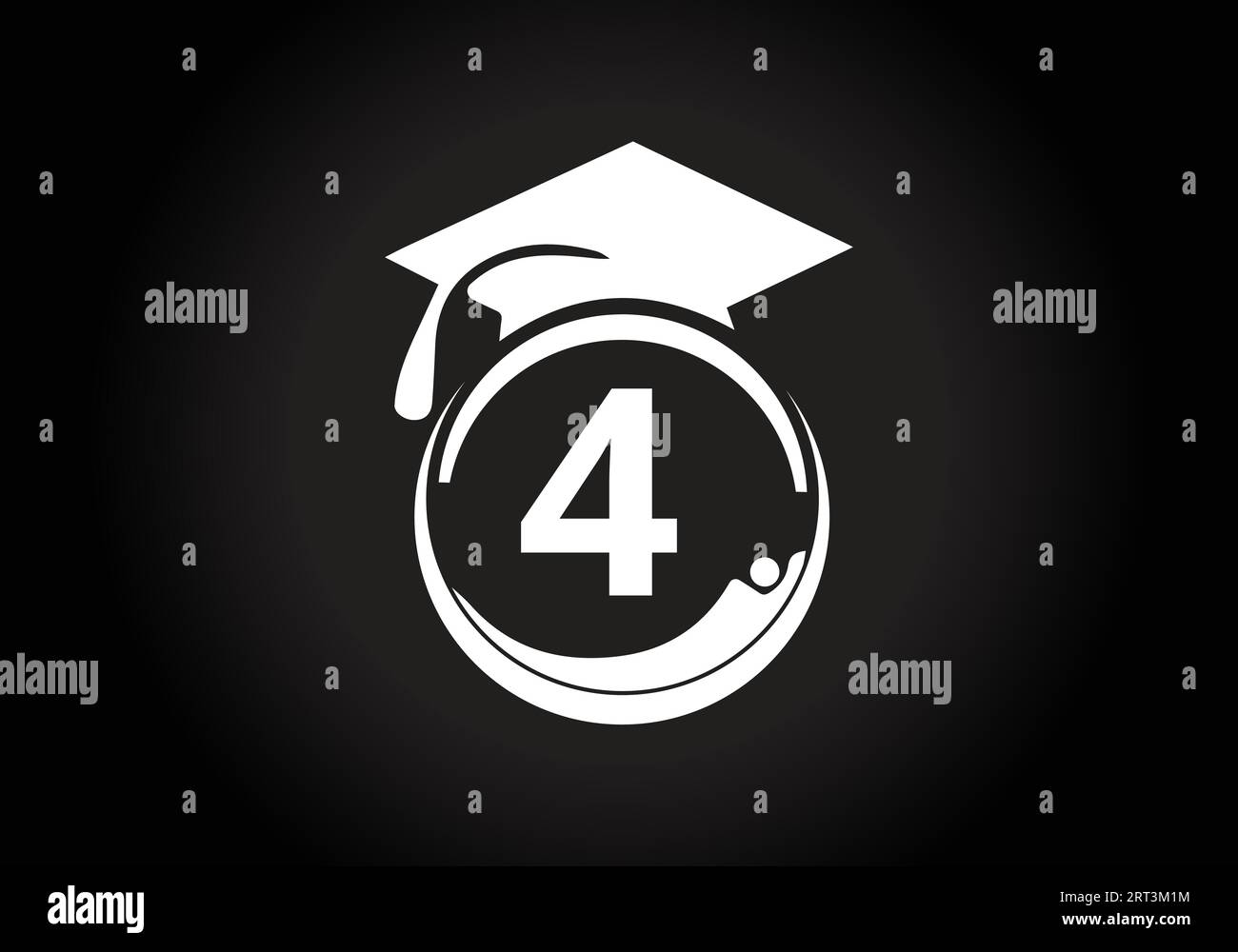 Initial alphabet 4 with the Graduation ceremony. Congratulations ...