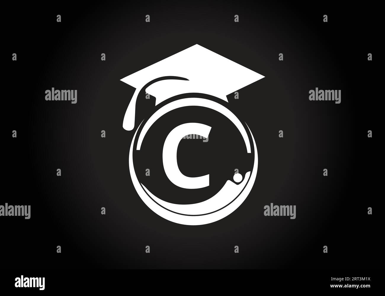 Initial alphabet C with the Graduation ceremony. Congratulations ...