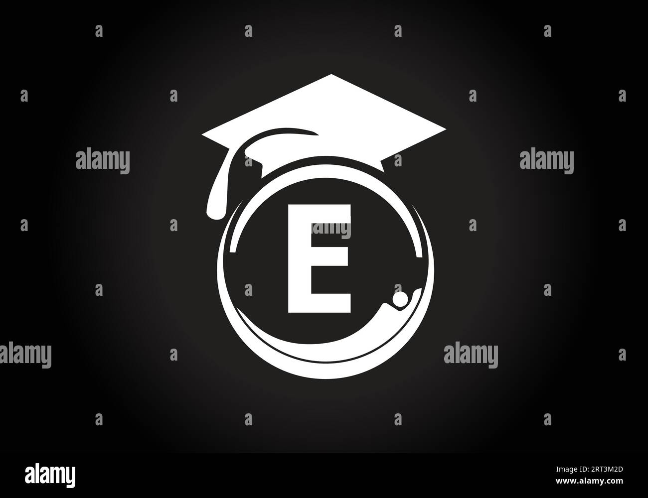 Initial alphabet E with the Graduation ceremony. Congratulations ...