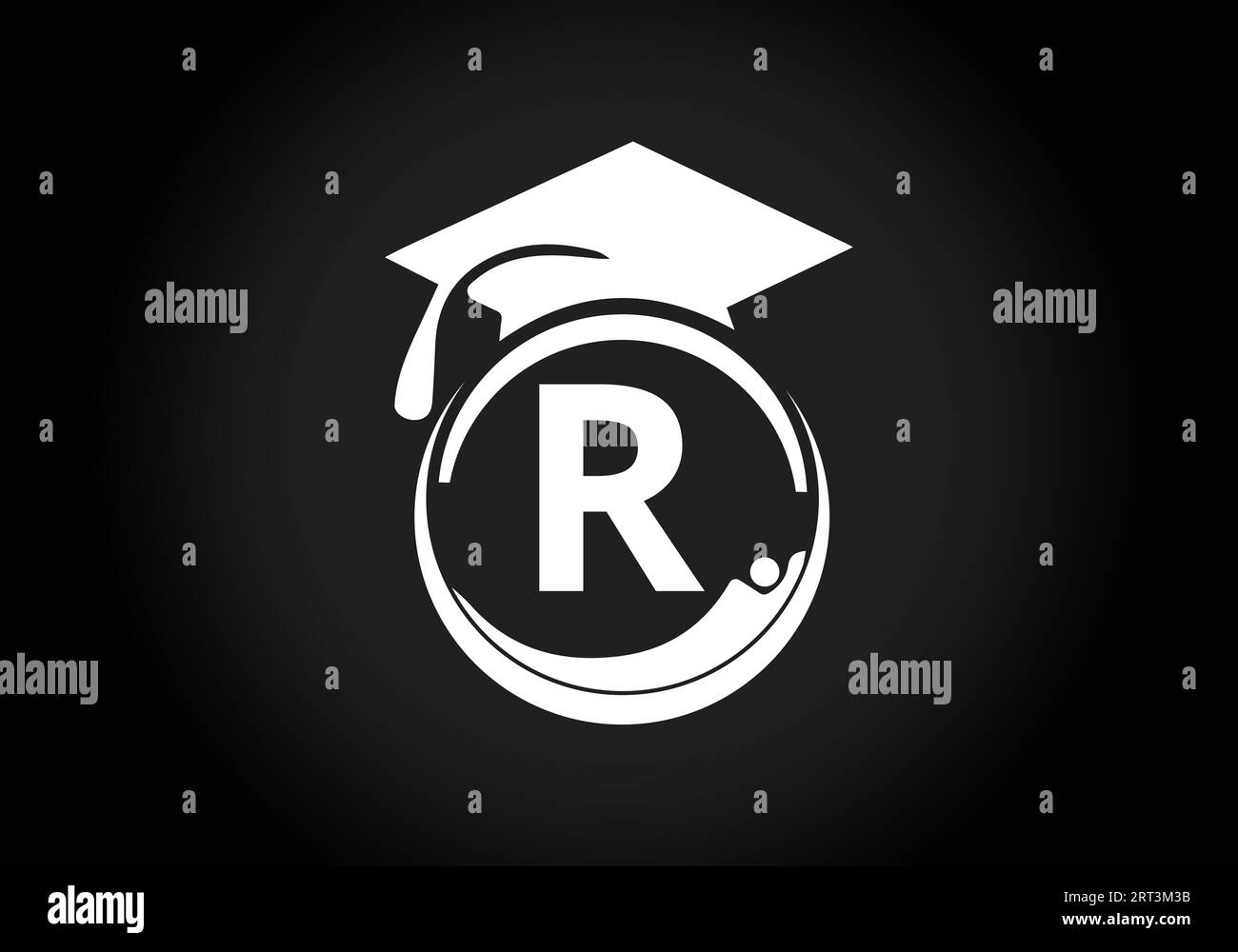 Initial alphabet R with the Graduation ceremony. Congratulations ...