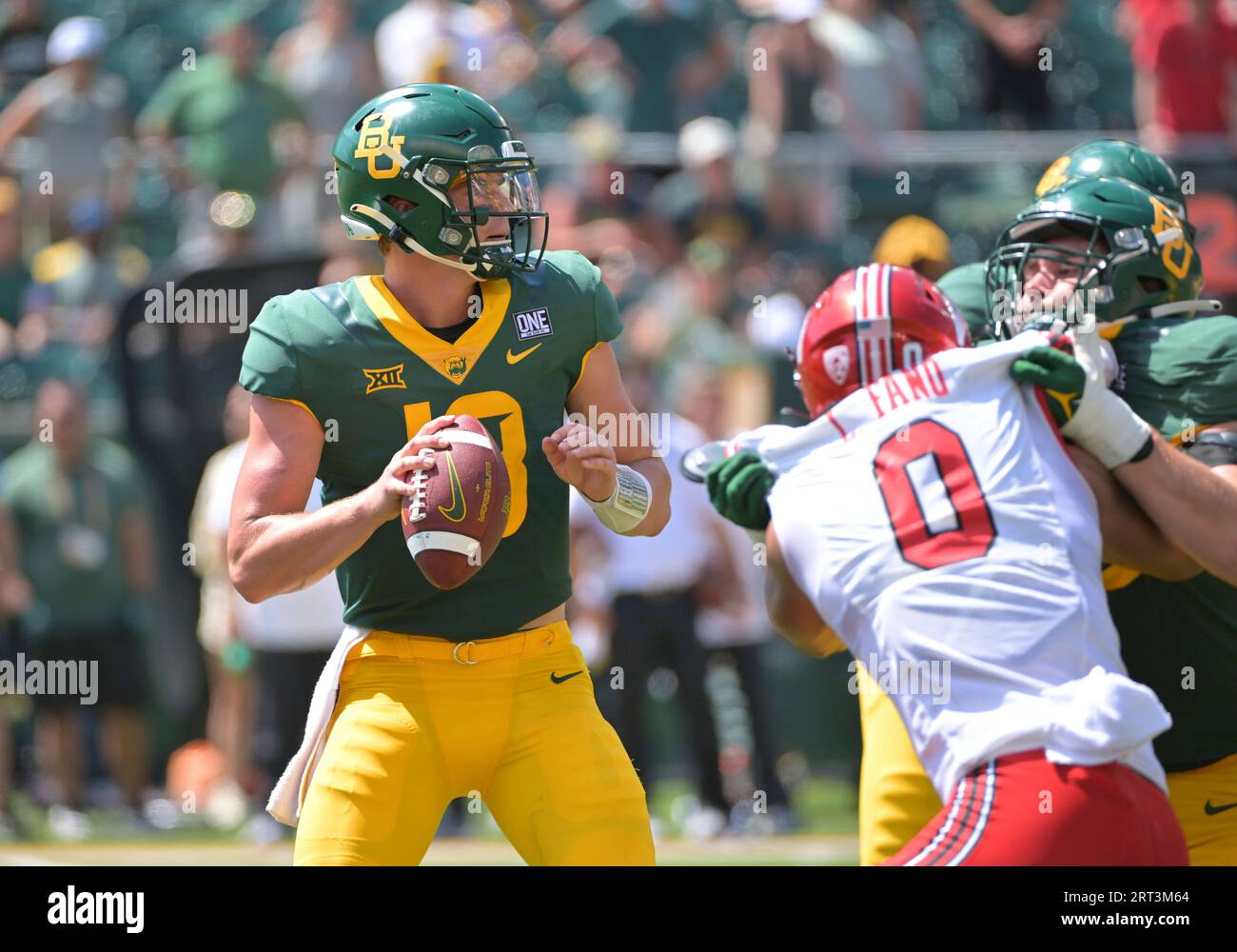 September 9 2023: Baylor Bears quarterback Sawyer Robertson (13) drops ...