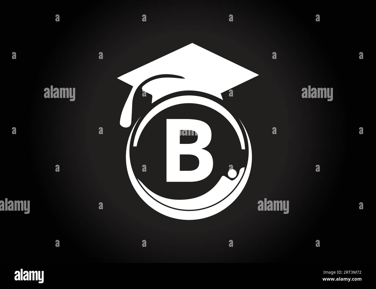Initial alphabet B with the Graduation ceremony. Congratulations ...