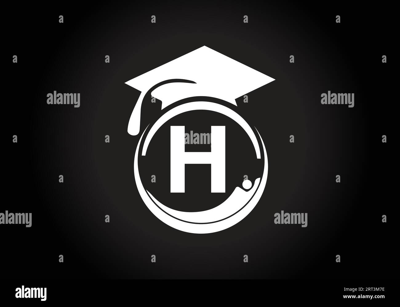 Initial alphabet H with the Graduation ceremony. Congratulations ...