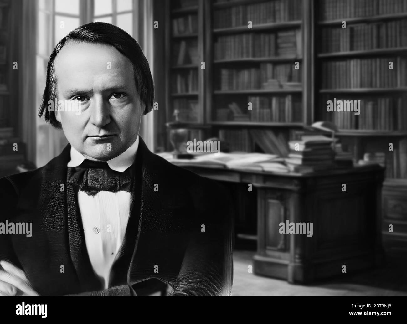 Portrait 19th france man hugo hi-res stock photography and images - Alamy