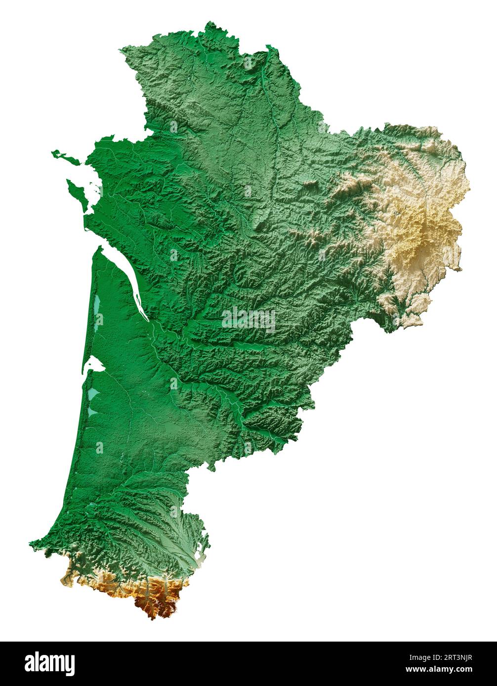 Nouvelle aquitaine map hi-res stock photography and images - Alamy