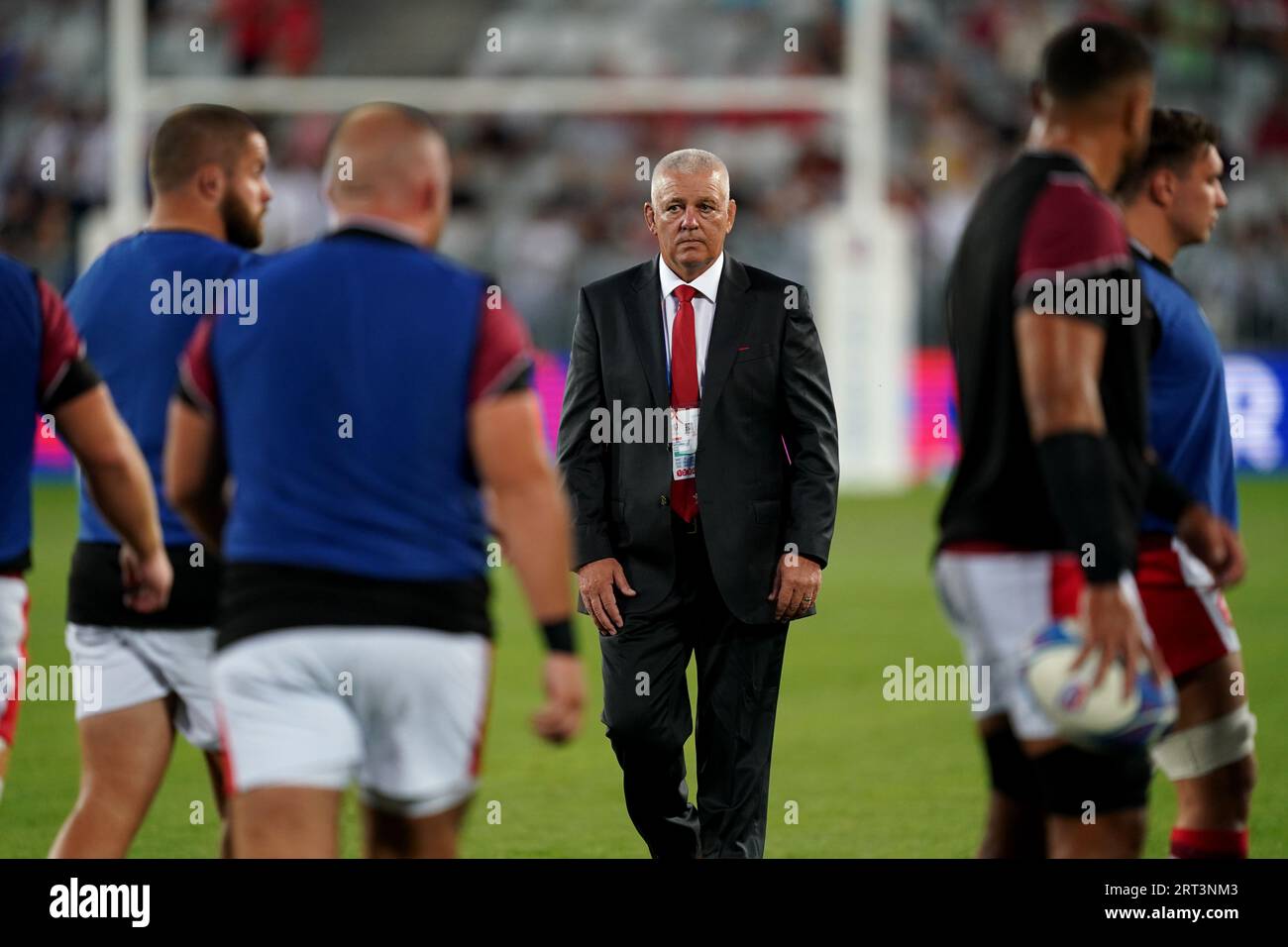 Wales head coach Warren Gatland before the 2023 Rugby World Cup Pool C ...