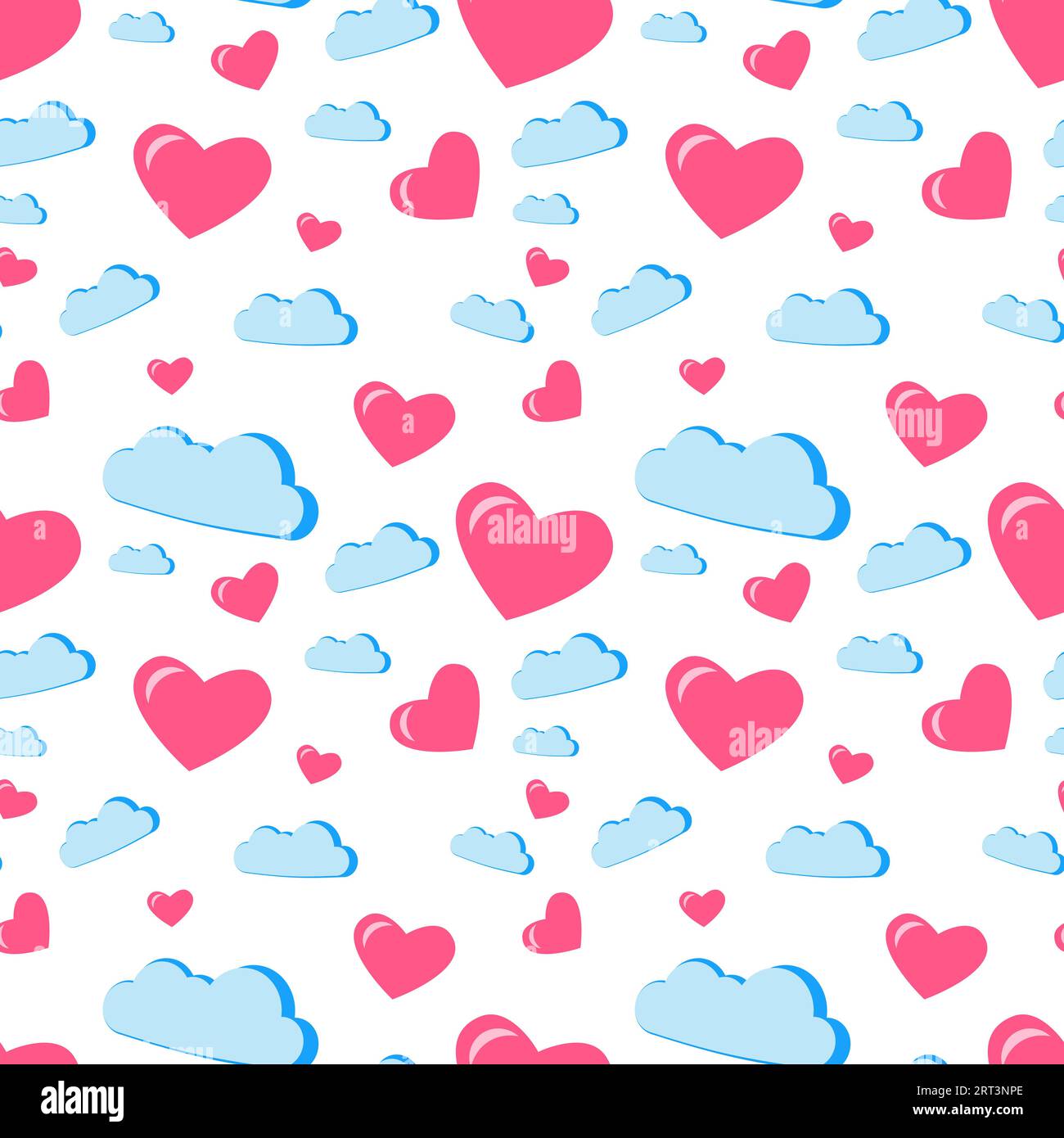 Heart and clouds isolated on white background Stock Vector Images - Alamy