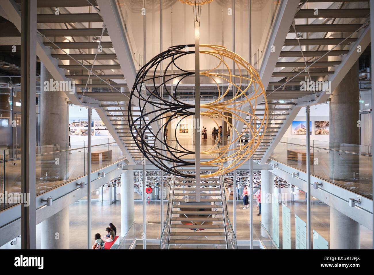 Istanbul, Turkey - September 10, 2023: Interior view and stairs of new ...