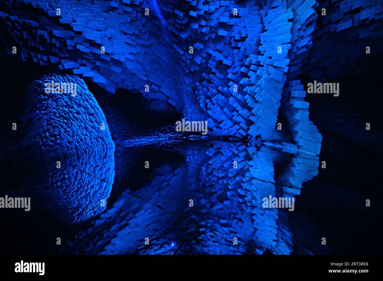 Istanbul, Turkey - September 10, 2023: Digital installation by Refik ...