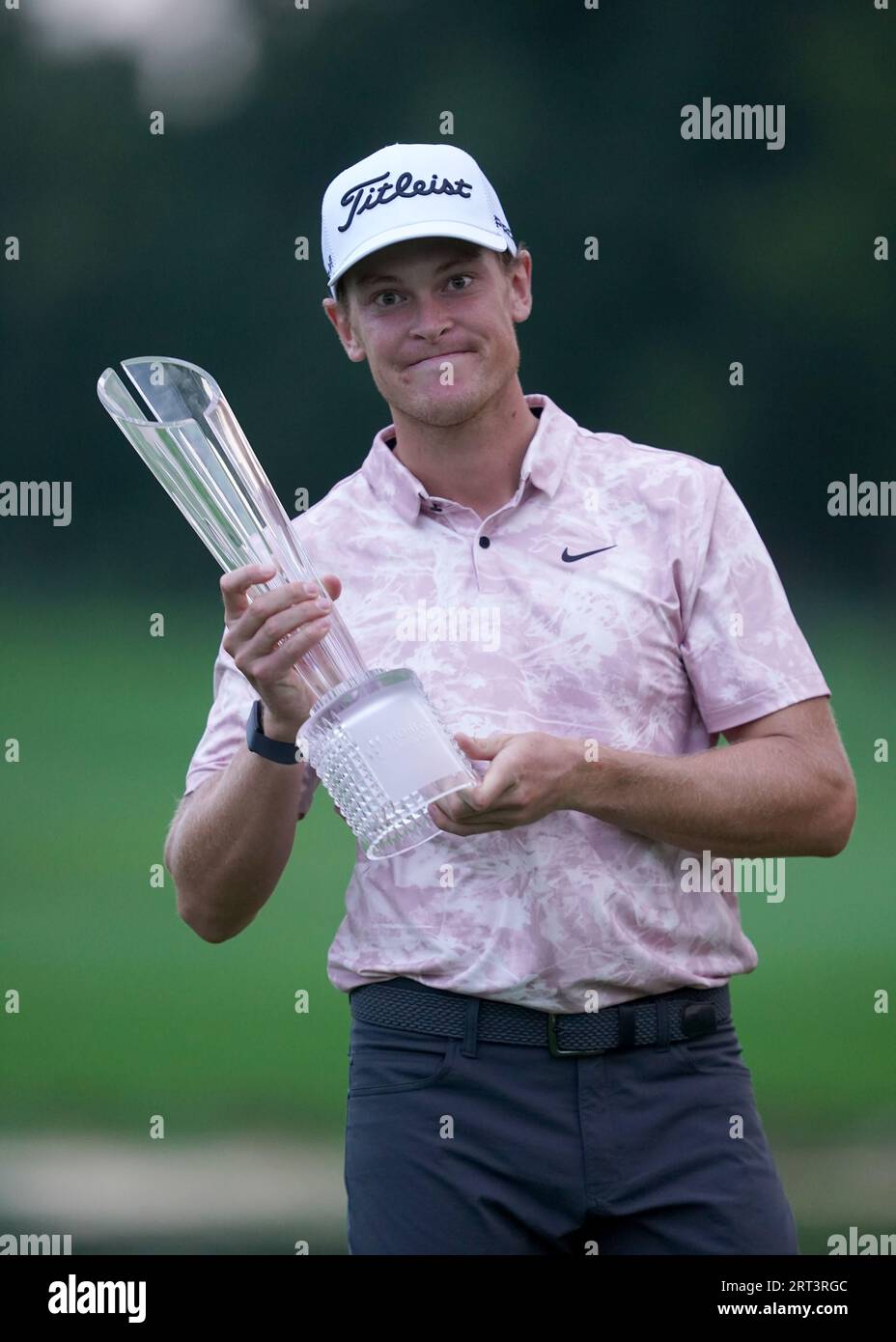 Vincent Norrman poses with the trophy following day four of the 2023 ...