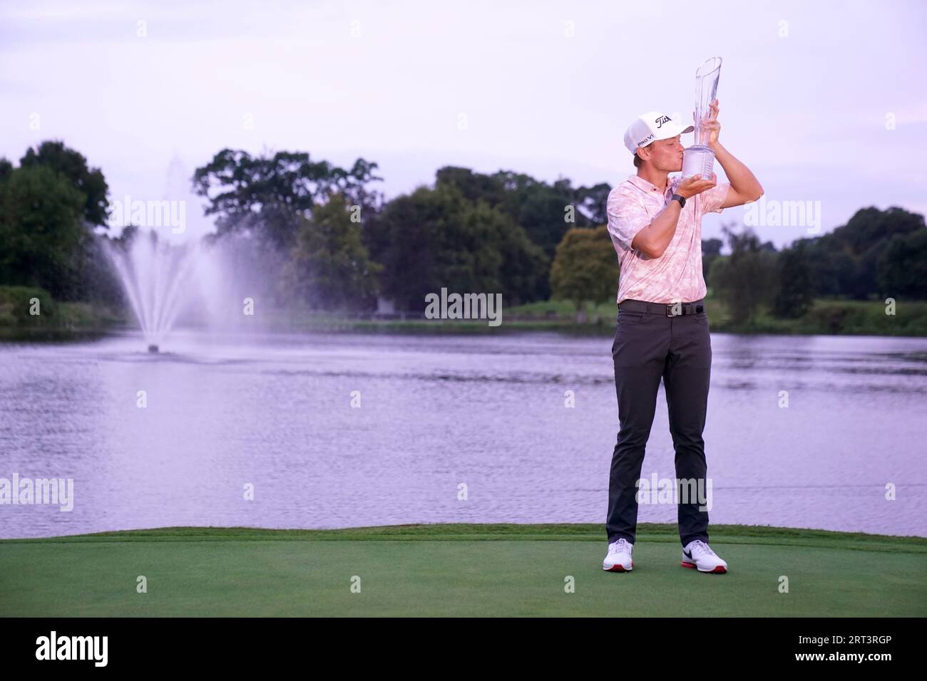 Vincent Norrman poses with the trophy following day four of the 2023 ...