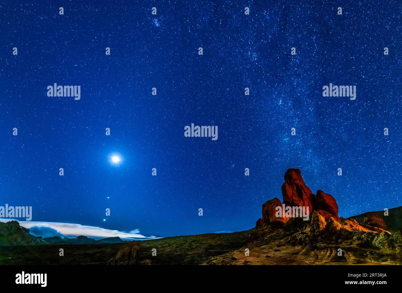 An aerial view of The conjunction of Jupiter and Venus and the ...