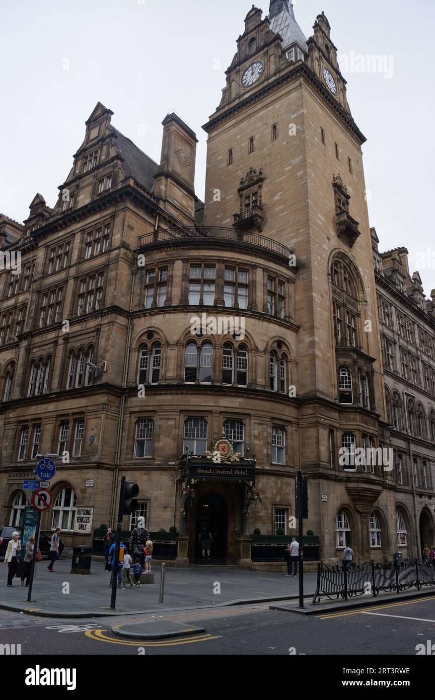 Glasgow, Scotland (UK): facade of Grand Central Hotel on Gordon Street ...