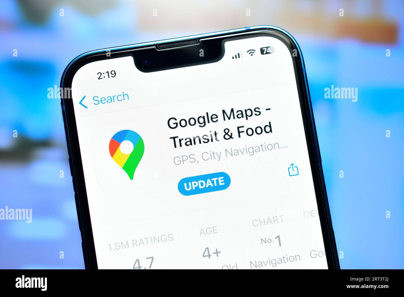 New Delhi, India 10 September 2023:- Google maps application on ...